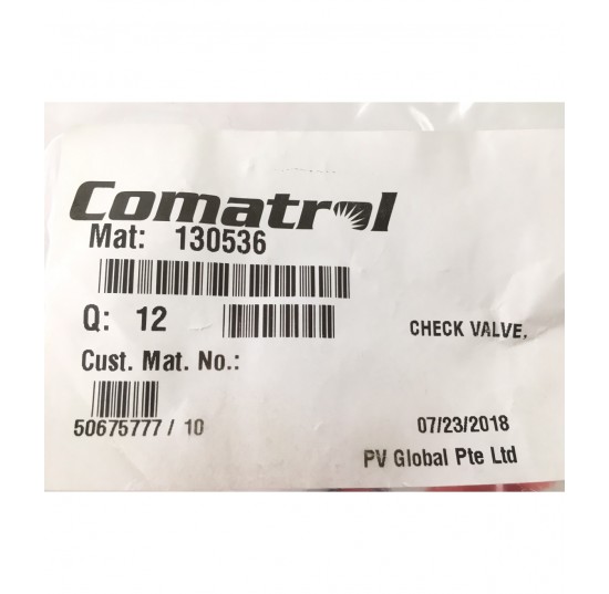130536 - Single PO Check Valve CP450-2